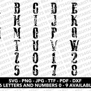 Distressed Western Font SVG, Distressed Font for Cricut, Western Font ...