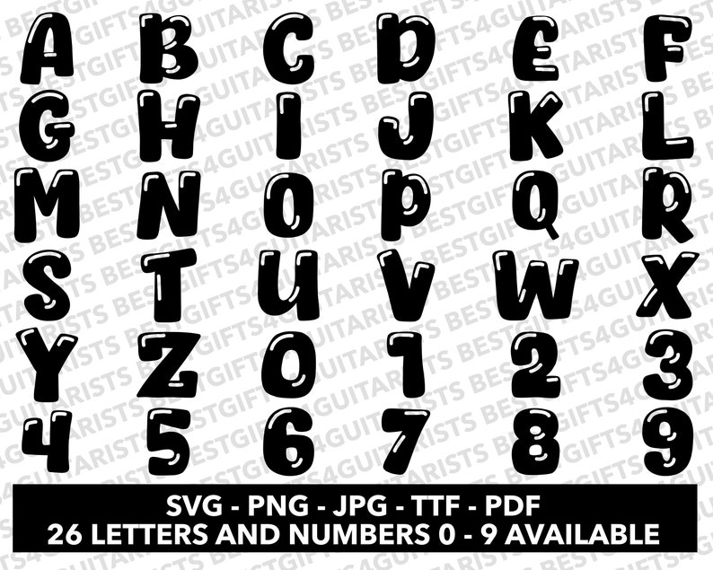 Bubble 3 Font SVG, Bubble Font for Cricut, Bubble Font SVG, PNG, Jpg ...