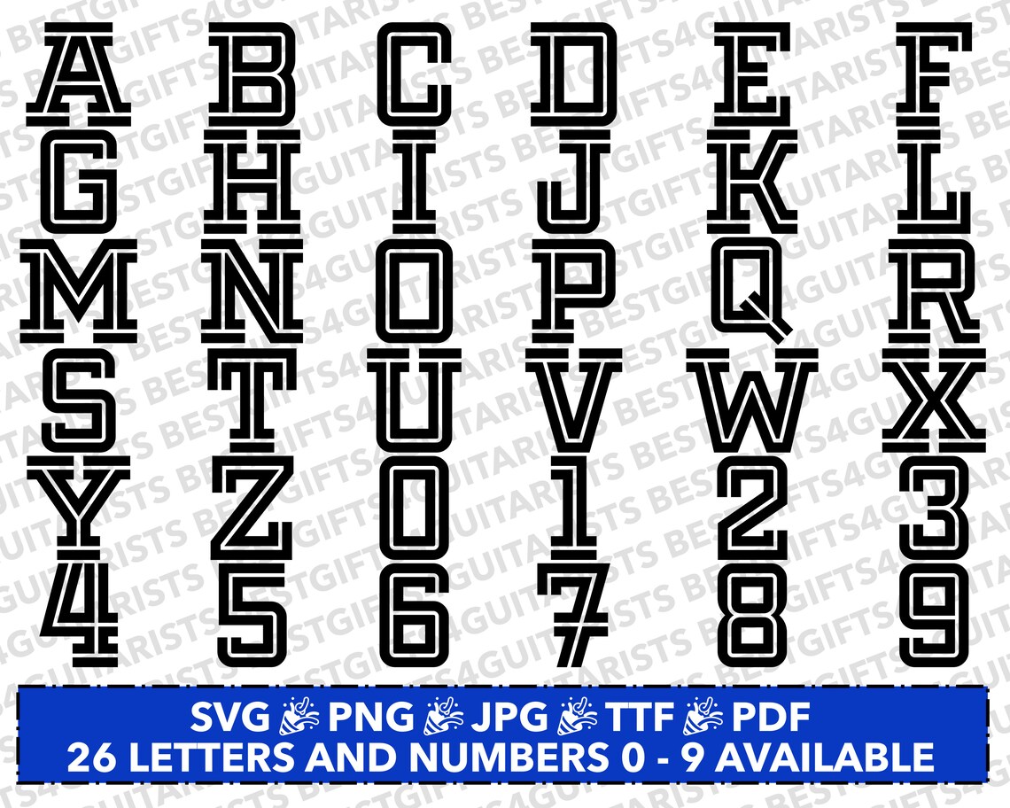 Varsity Line Font SVG, Varsity Line Font TTF, Varsity Line Alphabet Svg ...