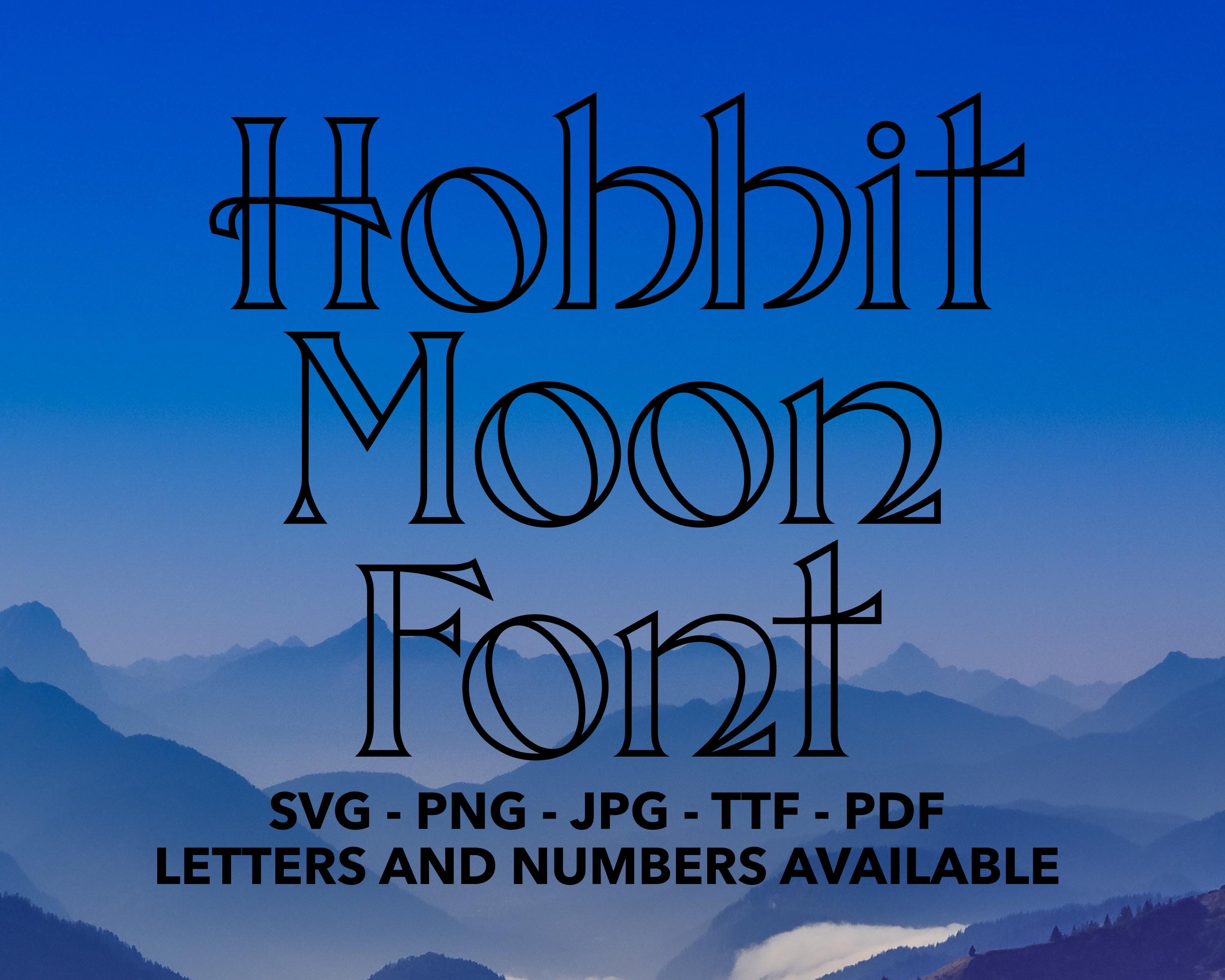 Hobbit Moon Font SVG, Storybook Font for Cricut, Storybook Font SVG ...