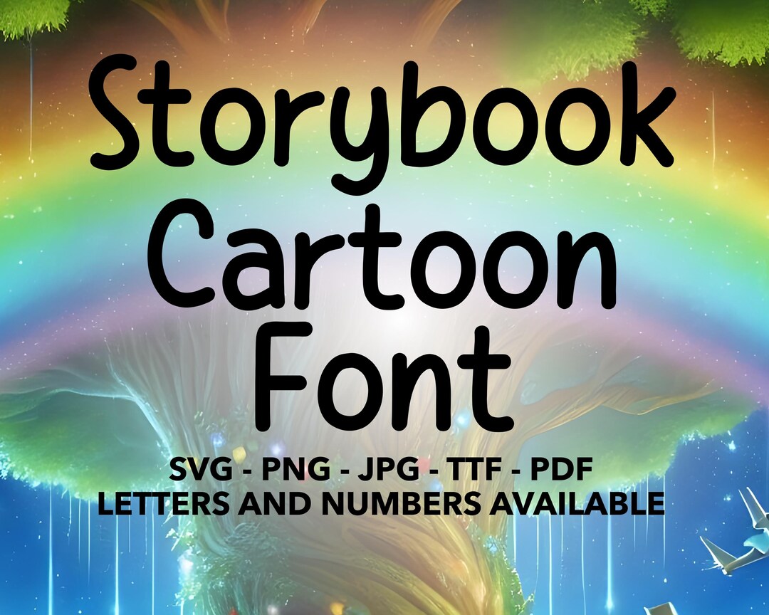 Storybook Font SVG, Storybook Font for Cricut, Storybook Font SVG, PNG, Jpg, Ttf, Pdf Storybook ...