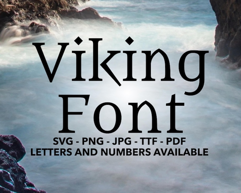 Viking Font SVG, Viking Font for Canva, Viking Font SVG, PNG, Jpg, Ttf ...
