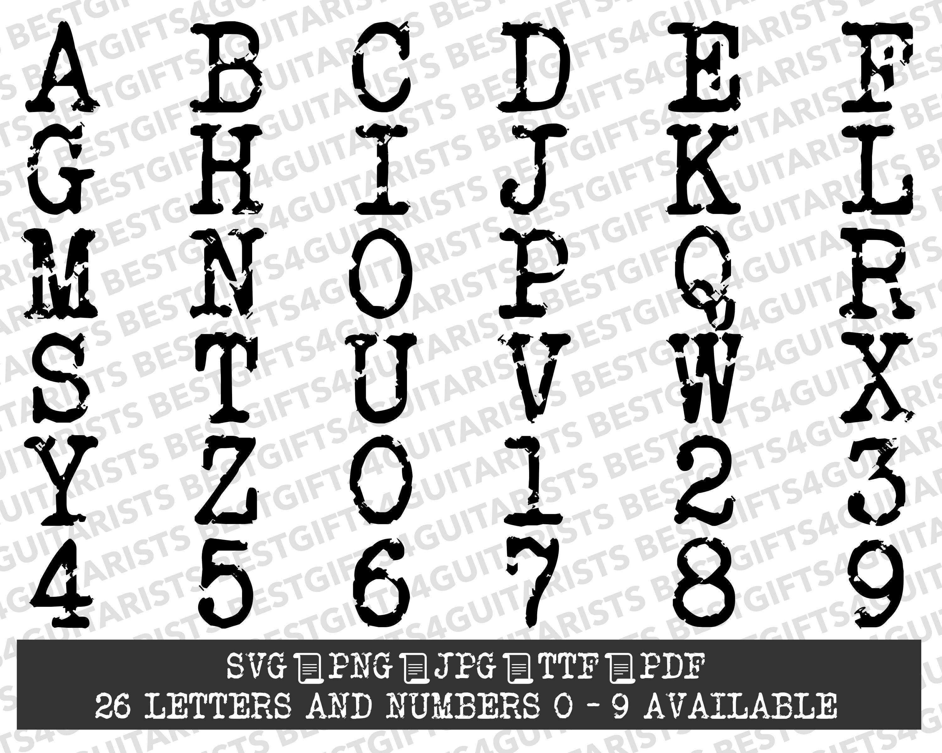 Typewriter Font SVG, Typewriter Font for Cricut, Typewriter Font SVG ...
