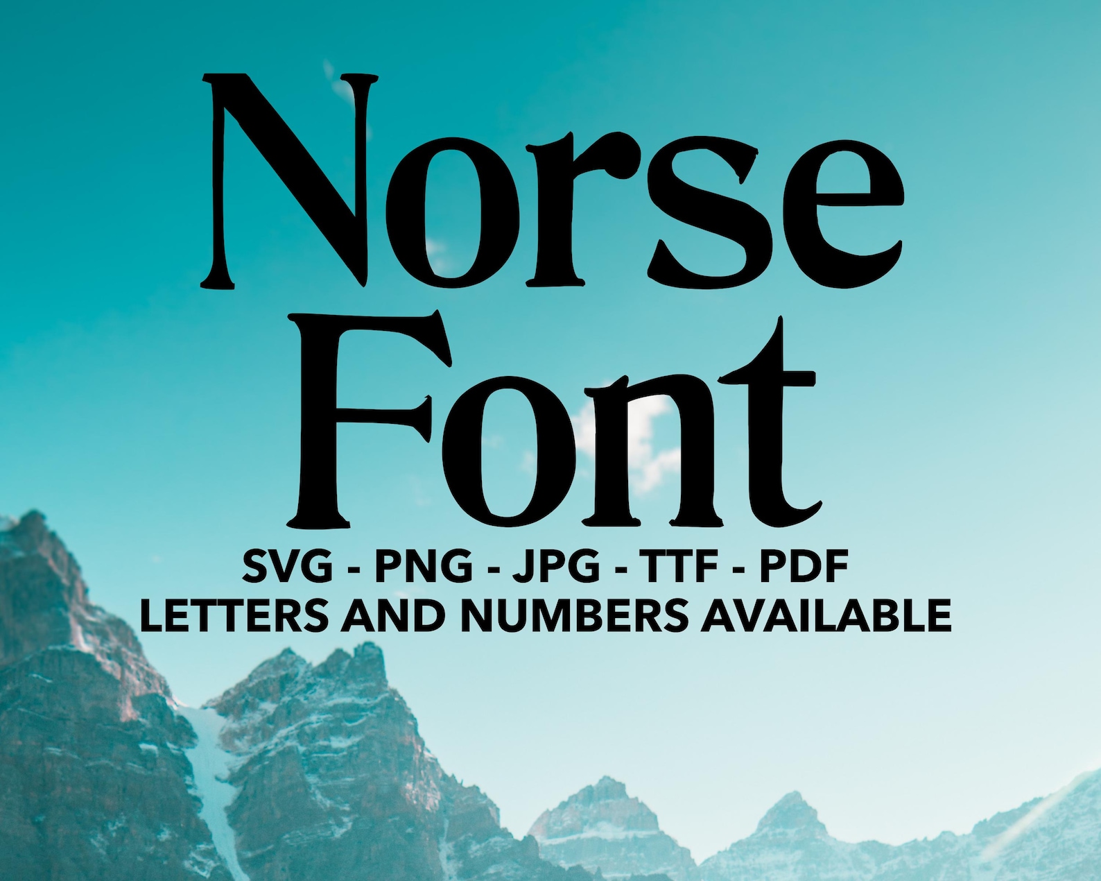 Norse Font SVG, Norse Font for Cricut, Nordic Font SVG, PNG, Jpg, Ttf ...