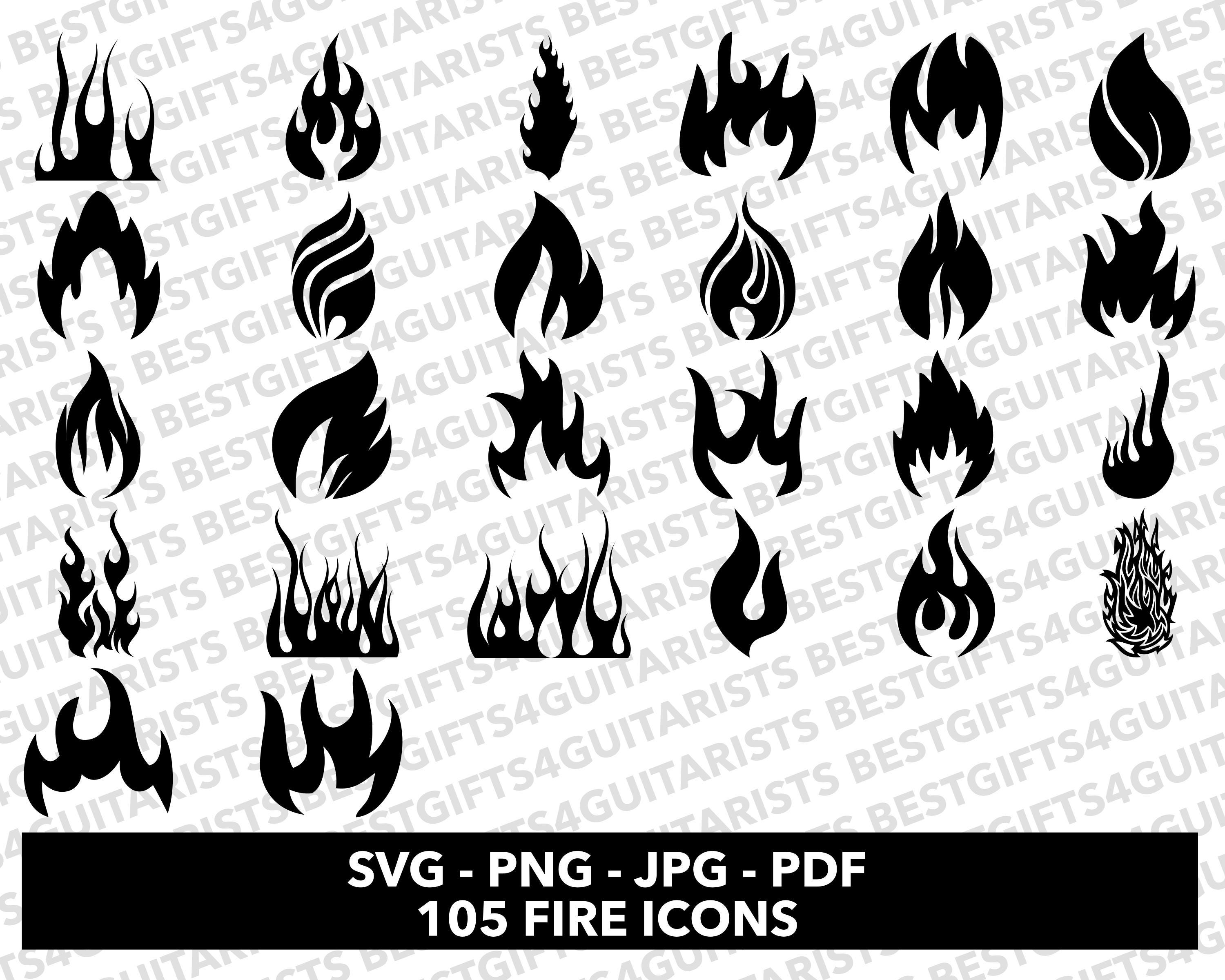 Fire Icons SVG, Fire Icons for Cricut, Fire Logo SVG, PNG, Jpg, Pdf ...
