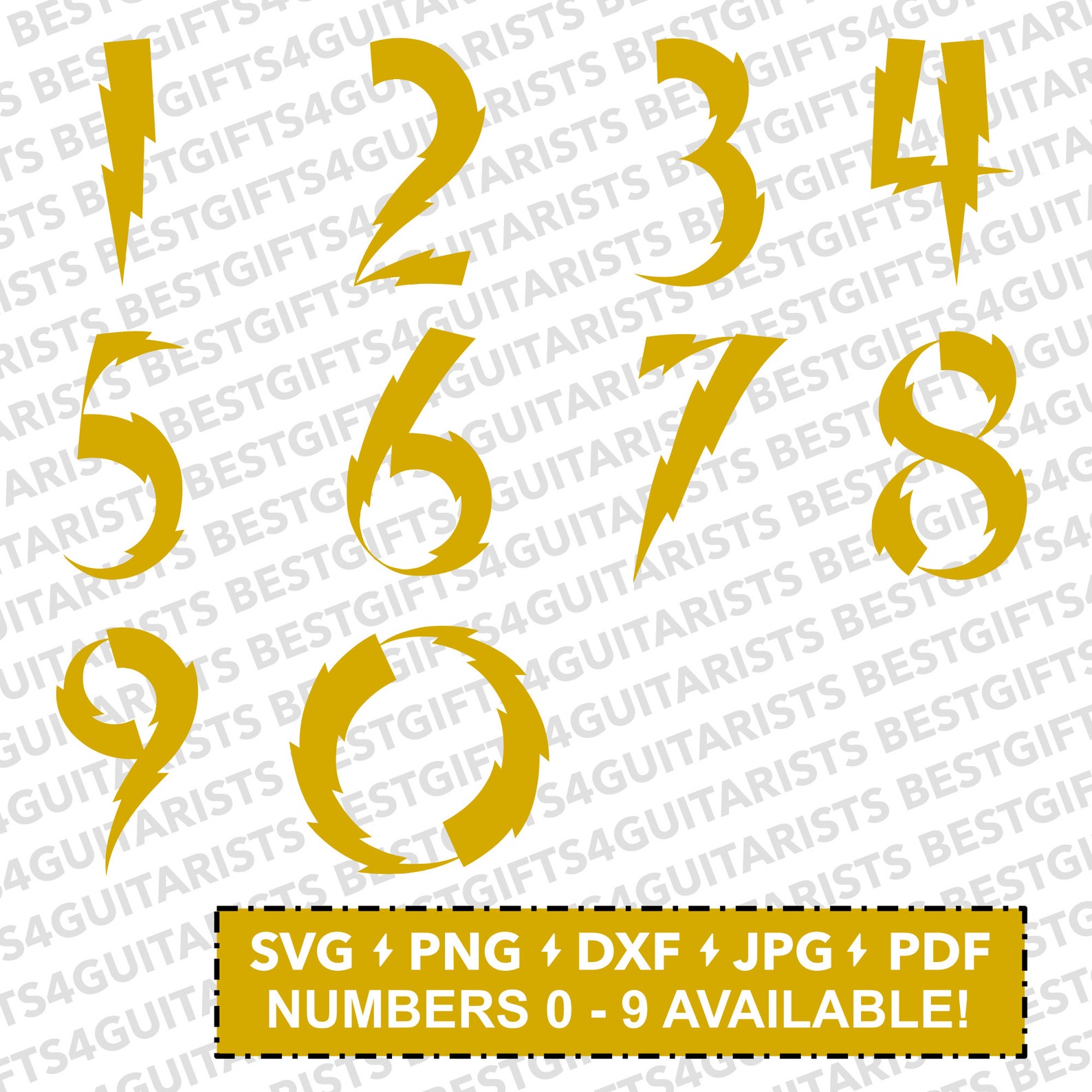 Lightning Letters and Numbers SVG Thunder Bolt Alphabet Lightning Font ...