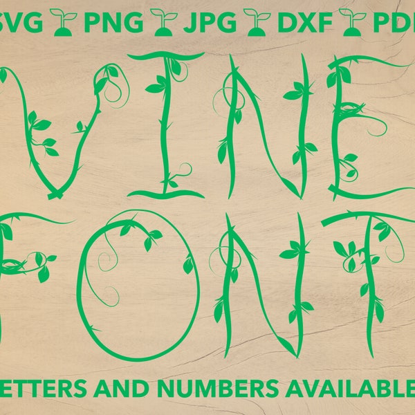 Vine Alphabet - Etsy