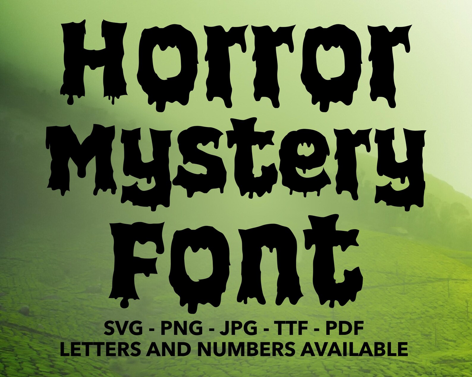 Horror Font SVG, Mystery Alphabet SVG, Horror Font for Cricut Svg, Ttf ...