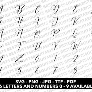 Single Fancy Line Font SVG, Line Letters, Line Numbers, Calligraphy ...