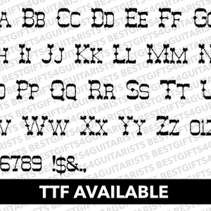 Distressed Old West Font SVG, Distressed Font for Cricut, Western Font ...