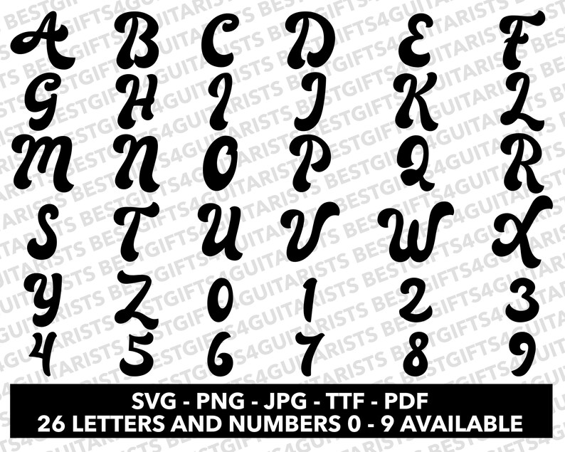 Retro Font SVG, Retro Font for Cricut, Retro Font SVG, PNG, Jpg, Ttf ...