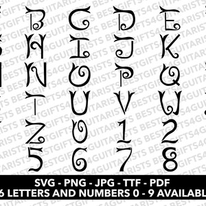 Vine New Leaf Font SVG, Vine Font for Cricut, Vine Font SVG, PNG, Jpg, Ttf, Pdf Vine Font for ...