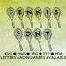 Tennis Font SVG, Tennis Font for Cricut, Sports Font SVG, PNG, Jpg, Ttf ...