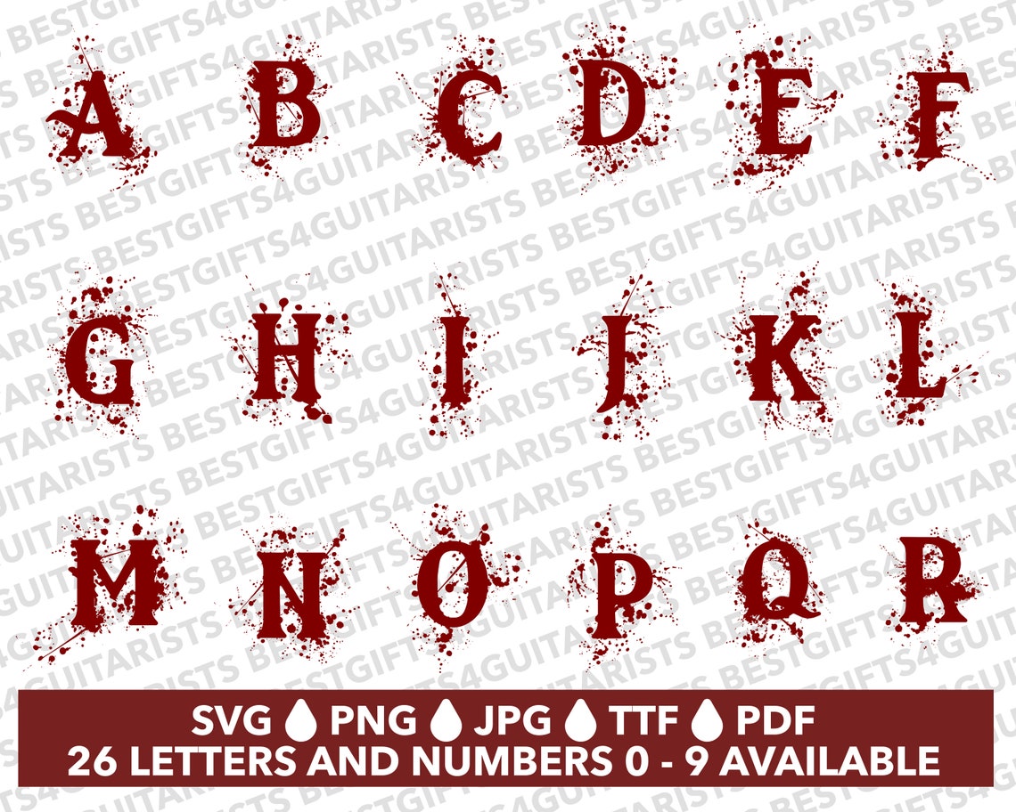 Bloody Serif Font SVG, Blood Font TTF, Bloody Svg, Png, Jpg, Ttf, Pdf ...