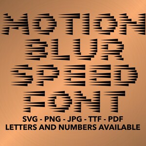 Motion Blur Font SVG, Motion Blurred Font, Motion Blur Font, Motion ...