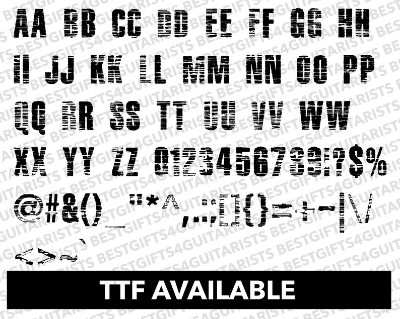 Distressed Worn Font SVG, Distressed Font for Cricut, Distressed Font ...