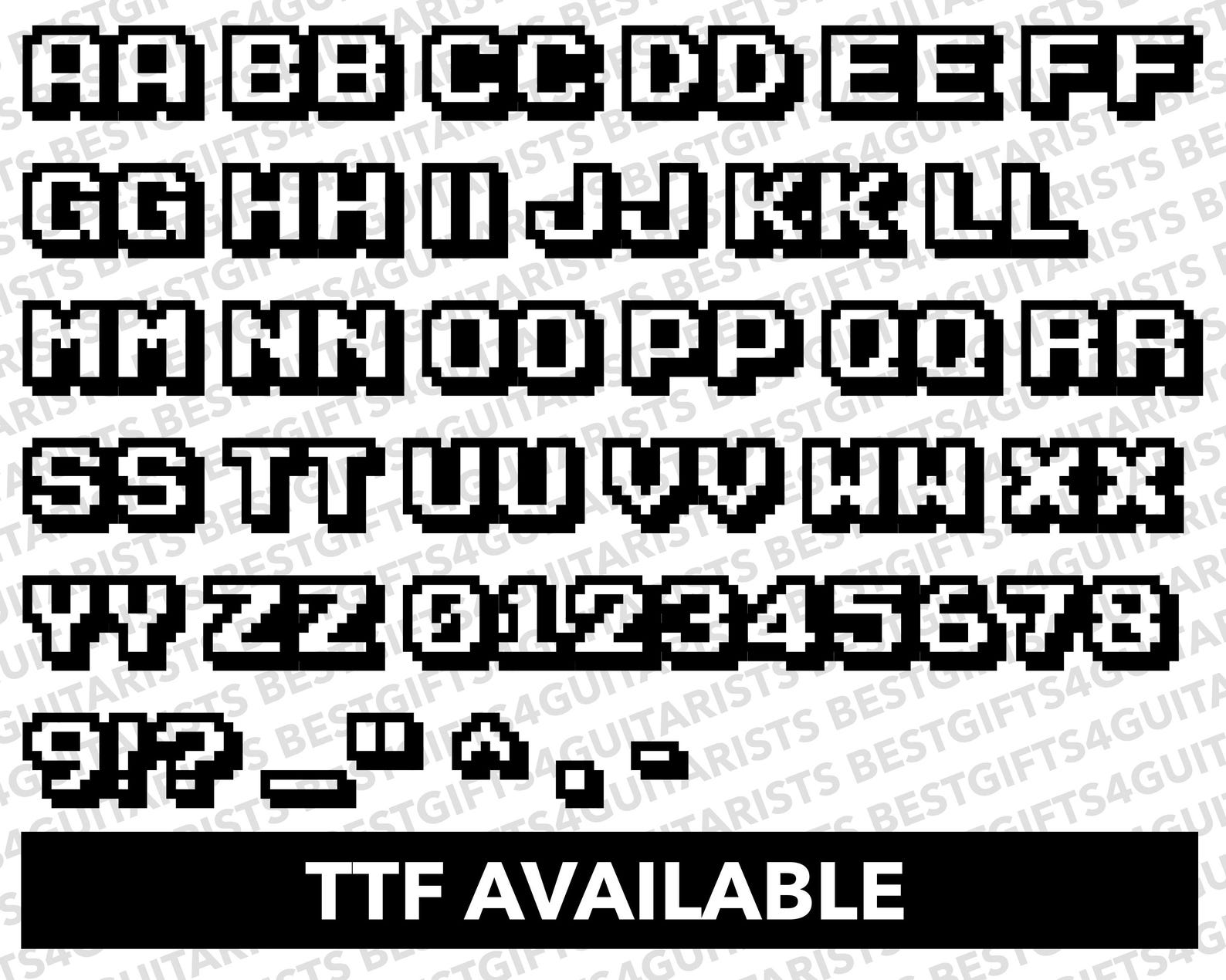 Pixel Arcade Font SVG, Pixel Font for Cricut, Pixel Font SVG, PNG, Jpg ...