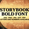 Storybook Magic 2 Font SVG, Storybook Font for Cricut, Storybook Font ...