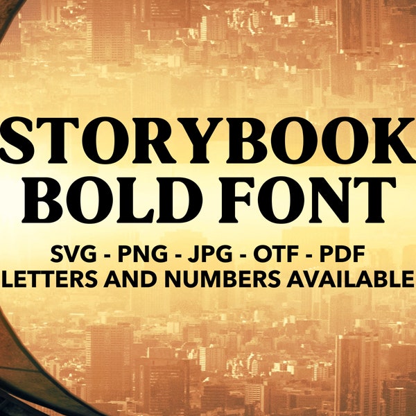 Storybook Fast Font SVG, Storybook Font for Cricut, Storybook Font SVG ...