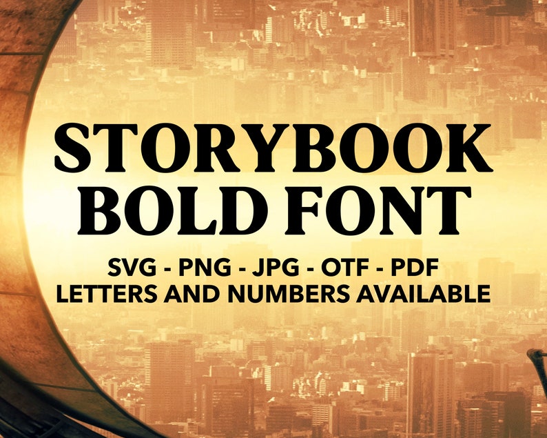 Storybook Bold Font SVG, Storybook Font for Cricut, Storybook Font SVG ...
