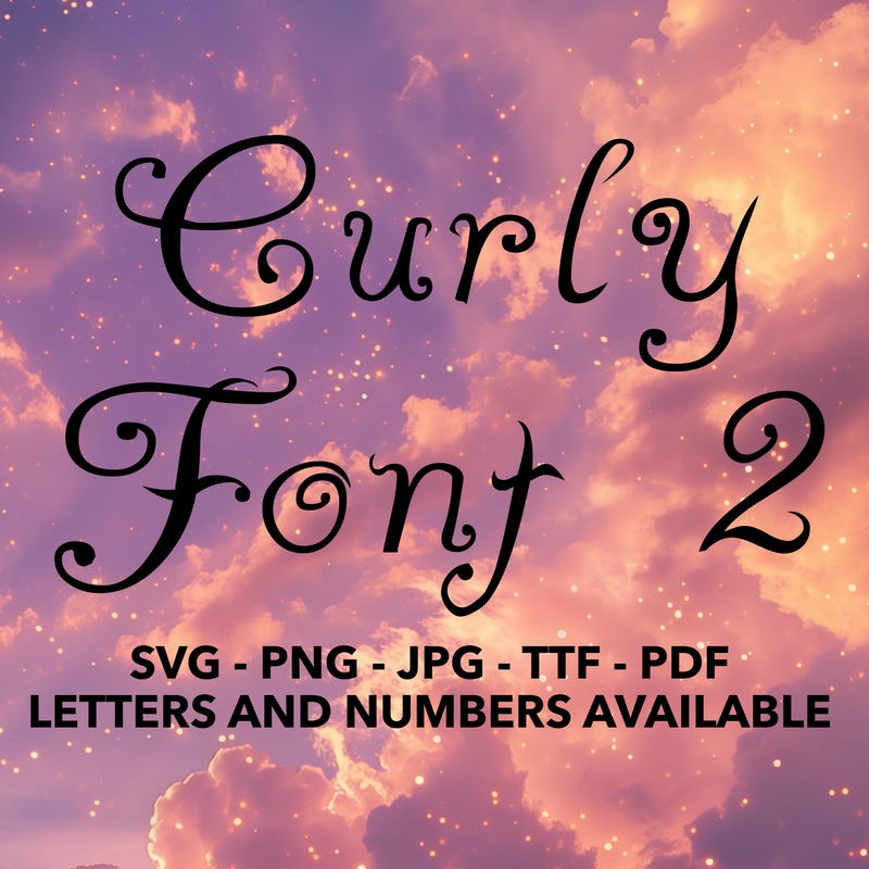 Curly Letters - Etsy