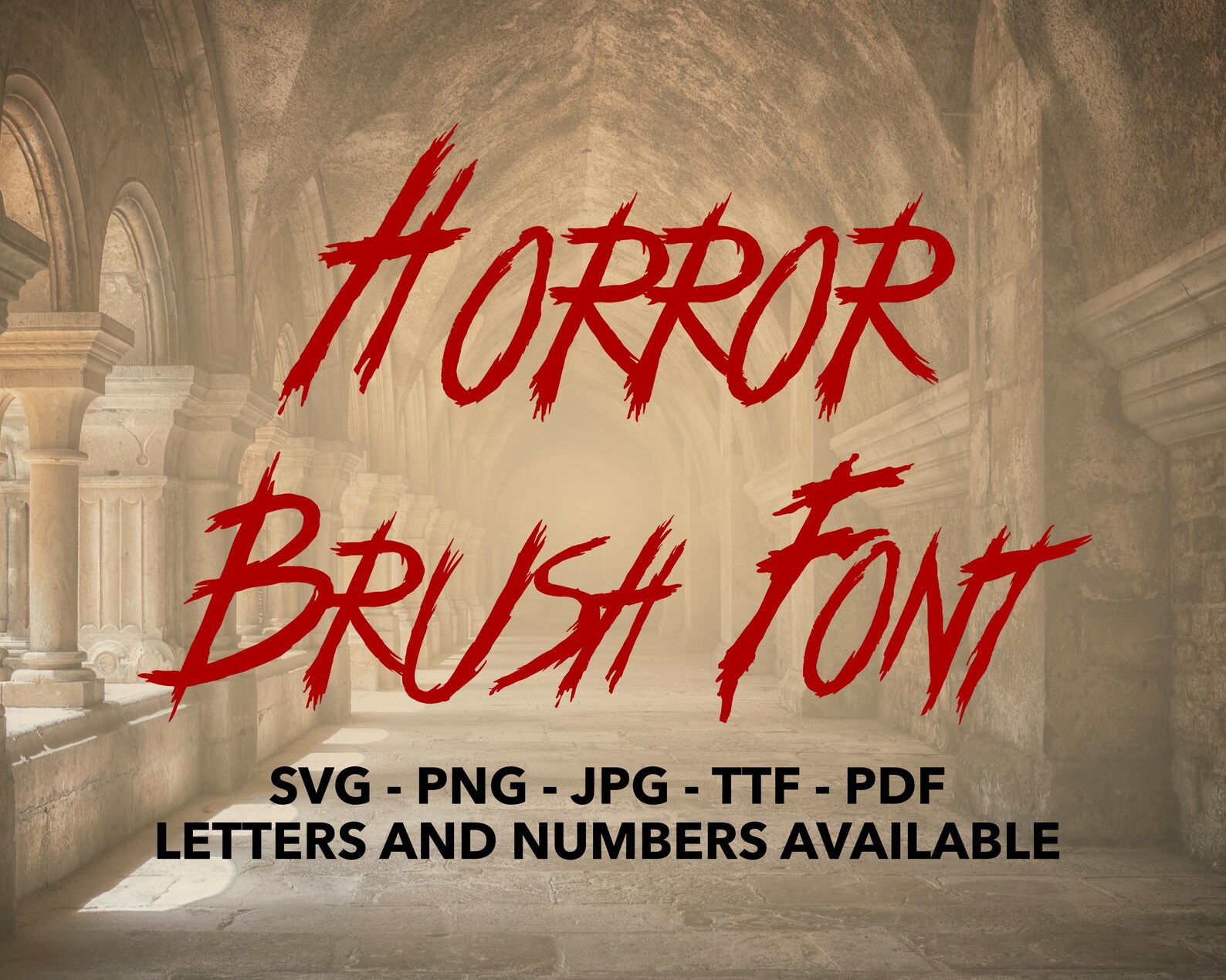 Horror Font SVG, Mystery Alphabet SVG, Horror Font for Cricut Svg, Ttf ...