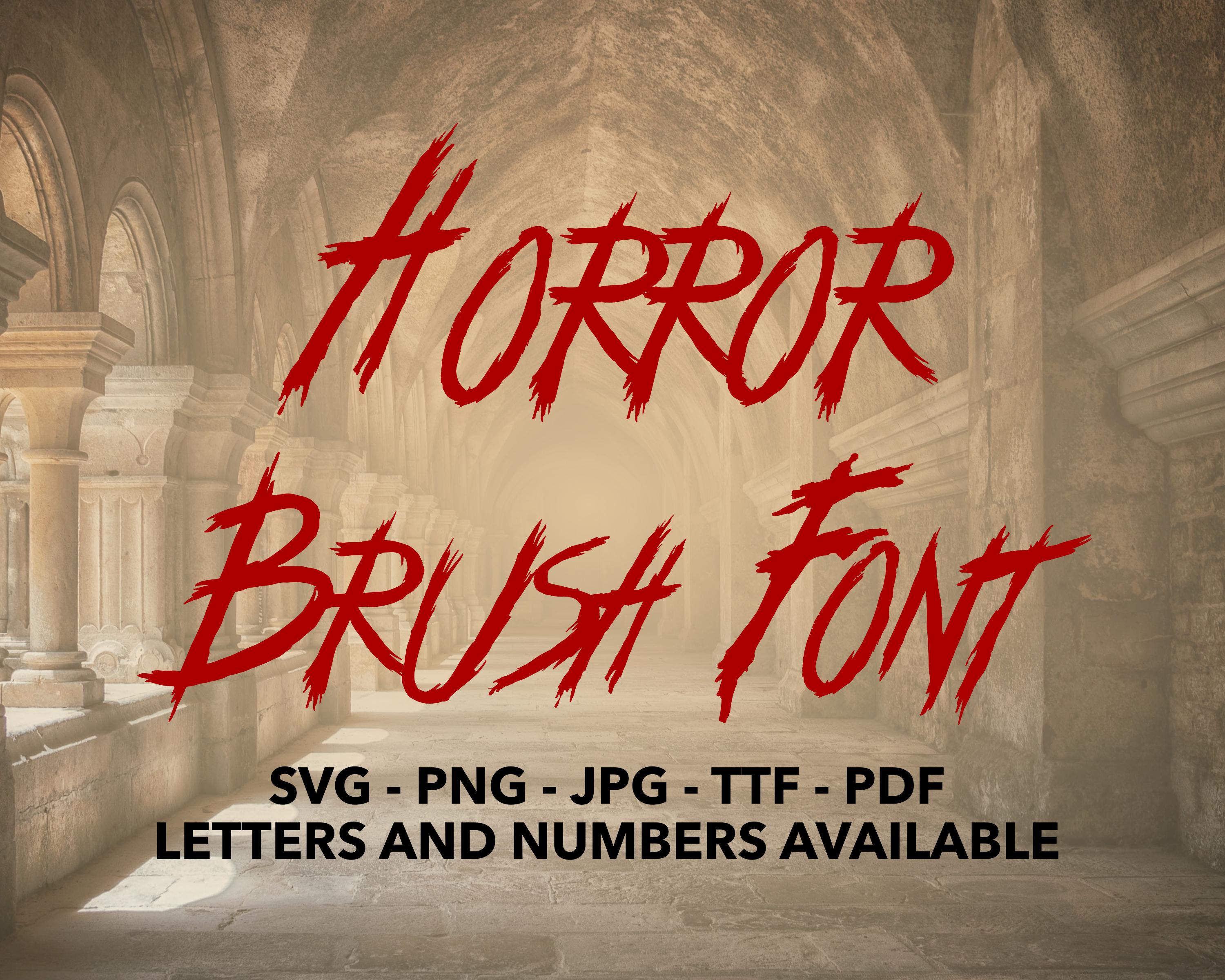 Horror Font SVG, Mystery Alphabet SVG, Horror Font for Cricut Svg, Ttf ...