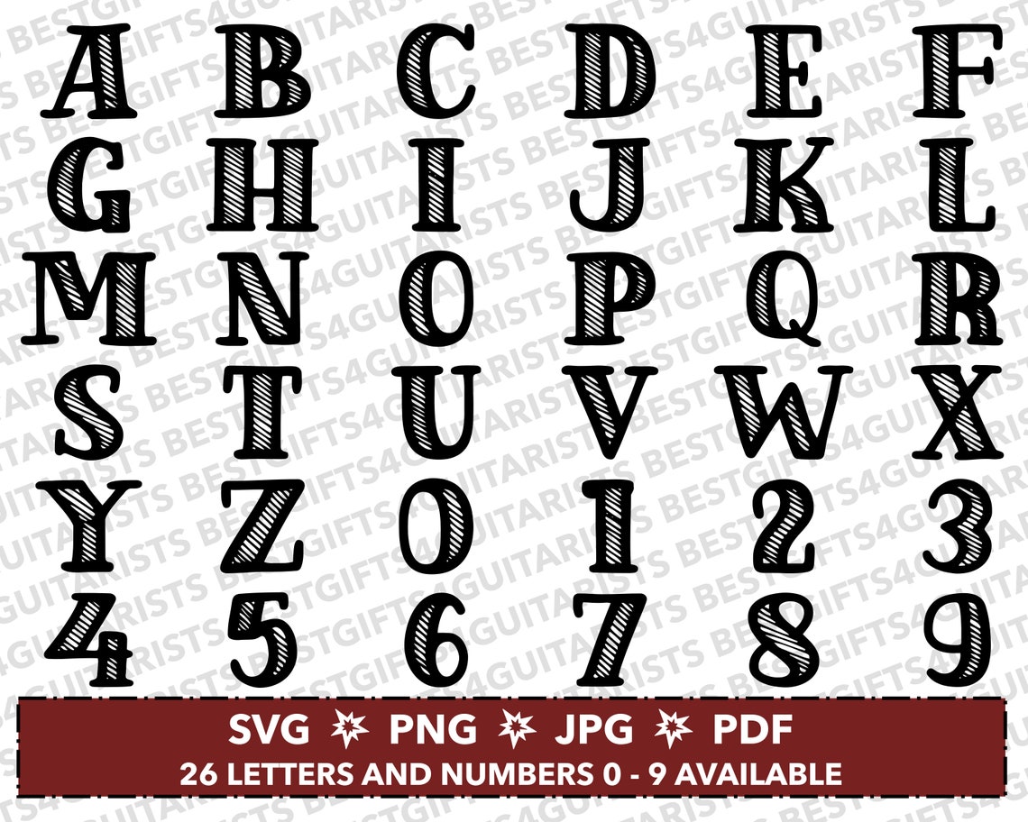 Sharpie Font SVG, Sharpie Letters Svg, Png, Jpg, Pdf Sharpie Numbers ...