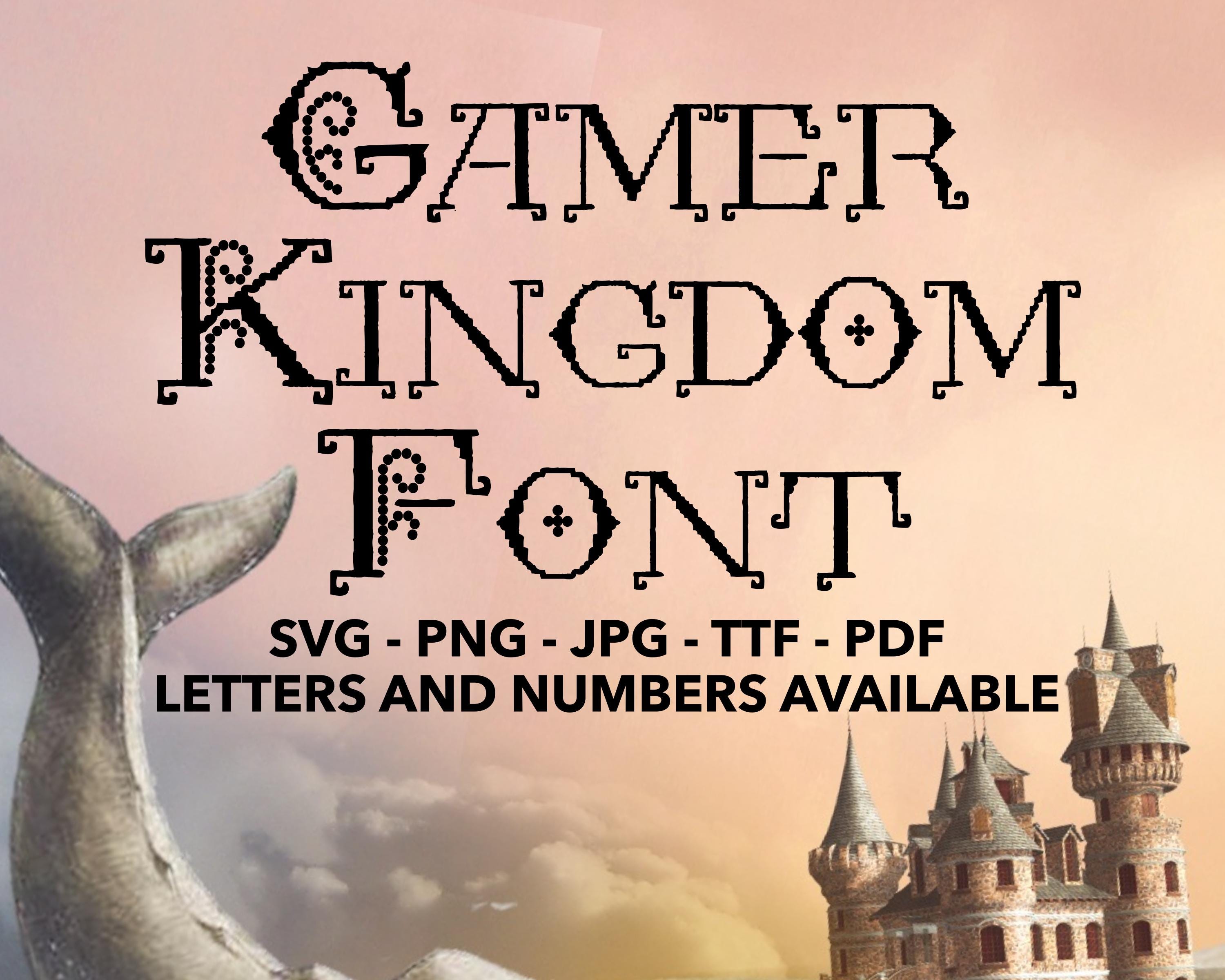 Gamer Font SVG, Pixel Font for Cricut, Pixel Font SVG, PNG, Jpg, Ttf ...