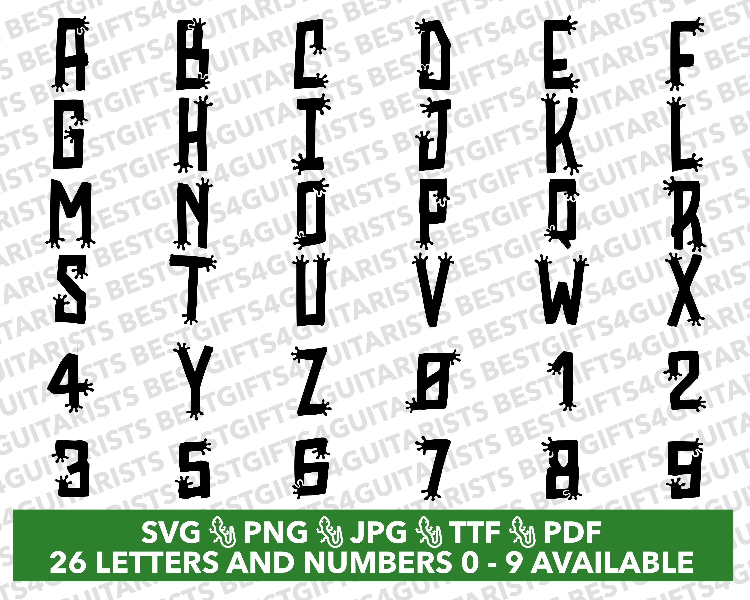 Lizard Font SVG, Lizard Font for Cricut, Lizard Font SVG, PNG, Jpg, Ttf ...