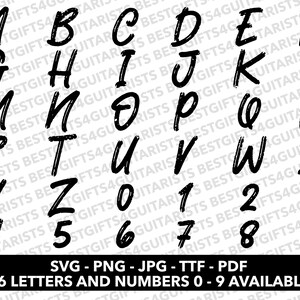Distressed Font SVG, Distressed Letters Svg, Png, Jpg, Ttf, Pdf ...