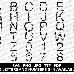 Curly Font SVG, Curly Font TTF, Curly Letters SVG, Png, Jpg, Ttf, Pdf ...