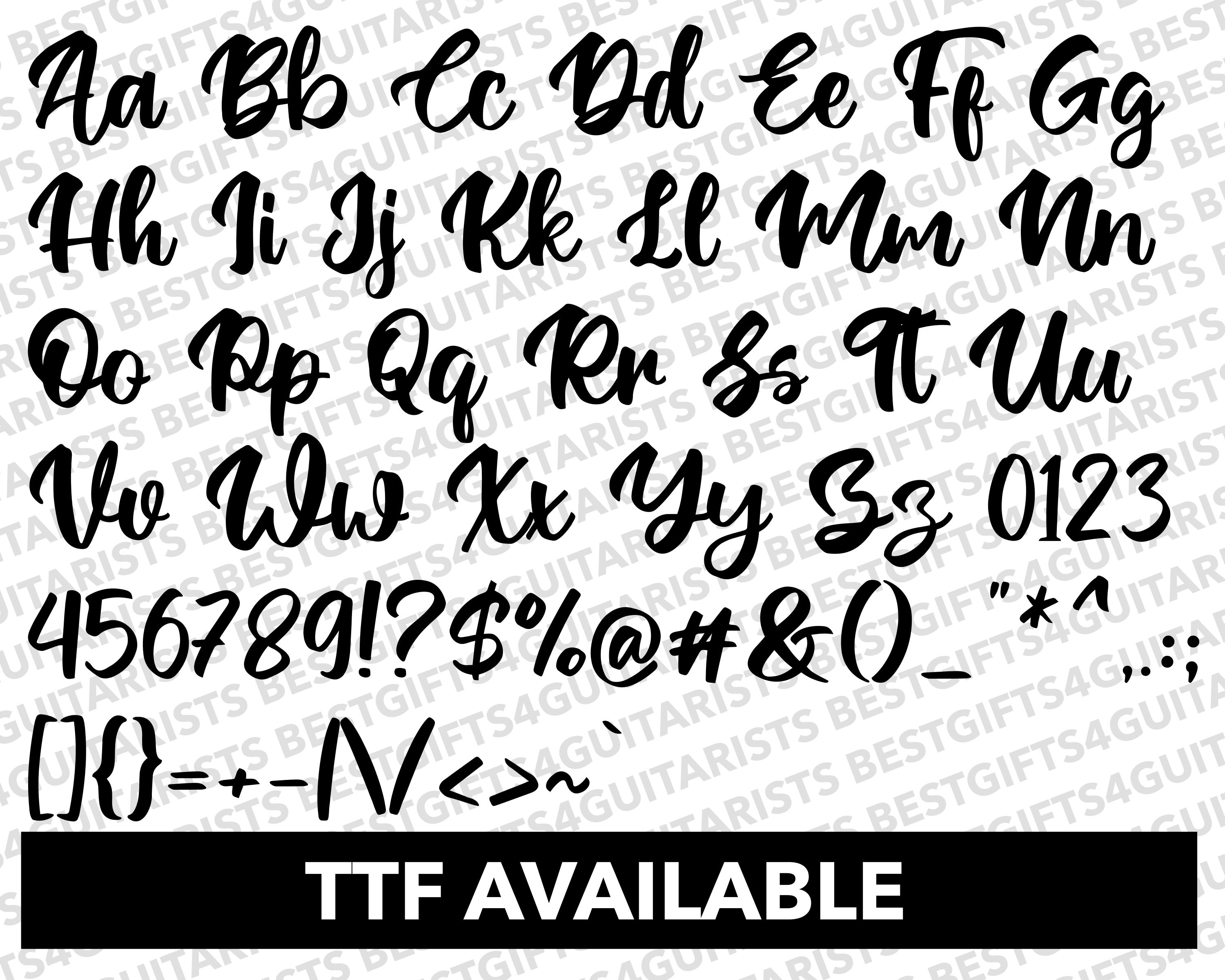 Brush Script Font SVG, Brush Font for Cricut, Brush Font SVG, PNG, Jpg ...