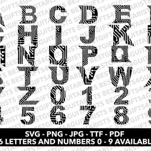 Circuit Font SVG, Circuit Font PNG, Circuit Letters Svg, Png, Jpg, Ttf ...