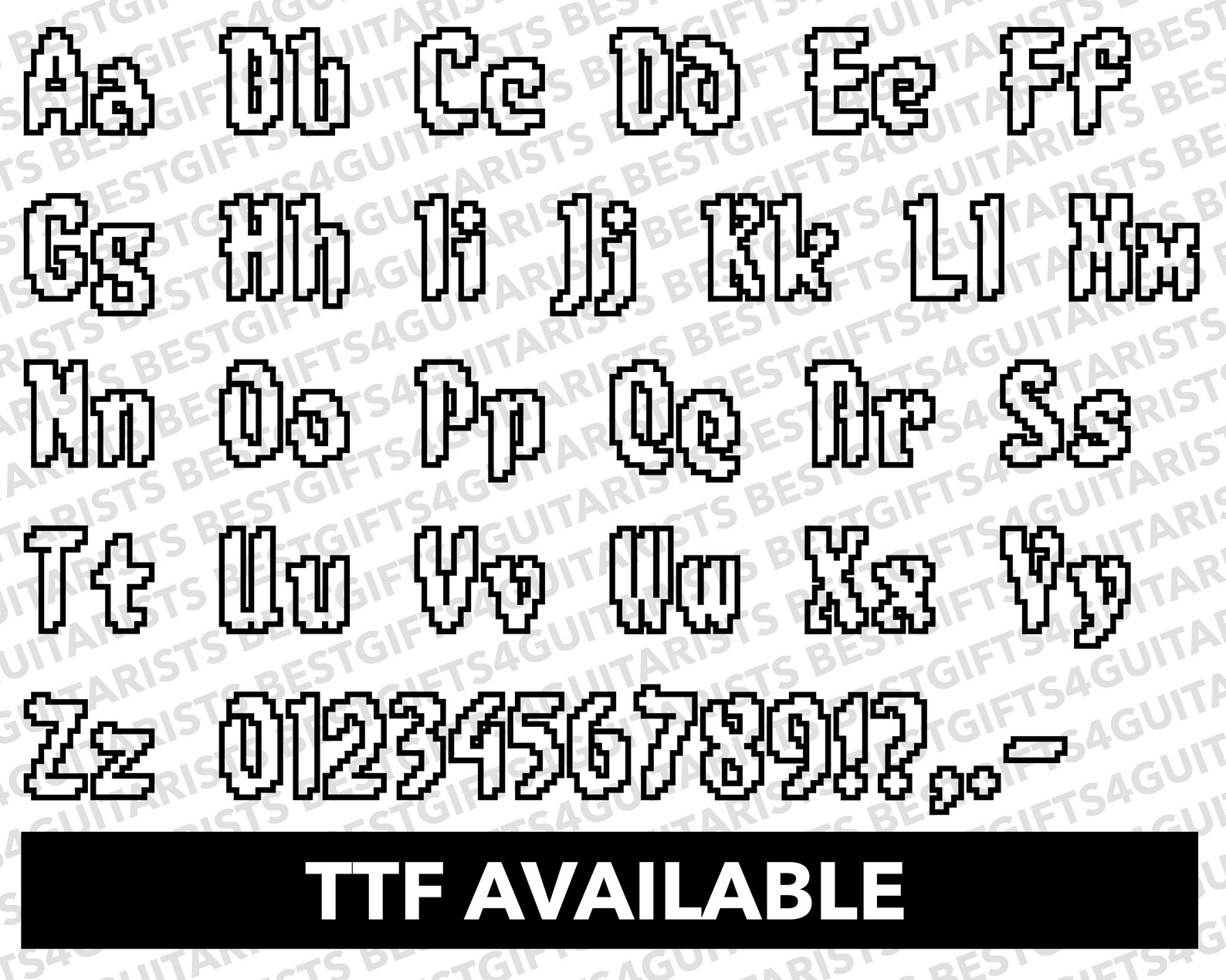 Pixel Font SVG, Pixel Byte Font for Cricut, Pixel Font SVG, PNG, Jpg ...