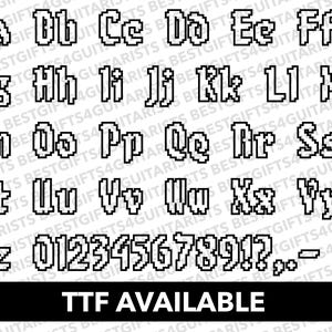 Pixel Font SVG, Pixel Byte Font for Cricut, Pixel Font SVG, PNG, Jpg ...