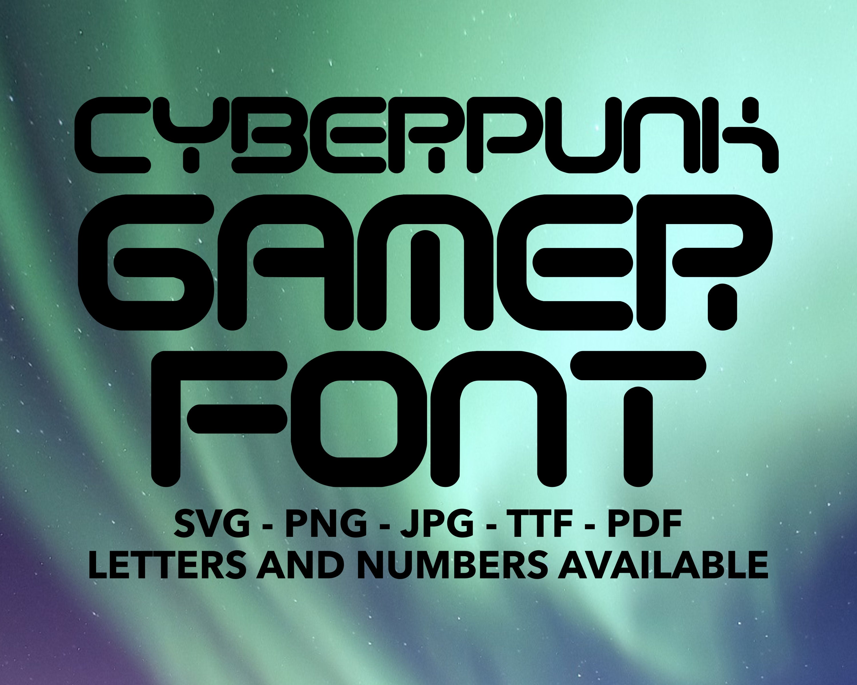 Cyberpunk Gamer Font SVG, Cyberpunk Font for Cricut, Cyberpunk Font SVG ...