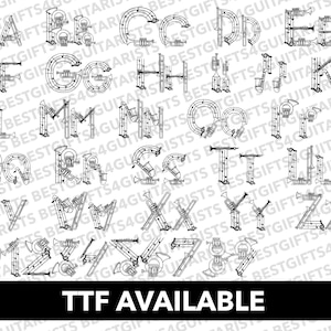Music Font SVG, Music Instrument Font, Music Font SVG, PNG, Jpg, Ttf ...