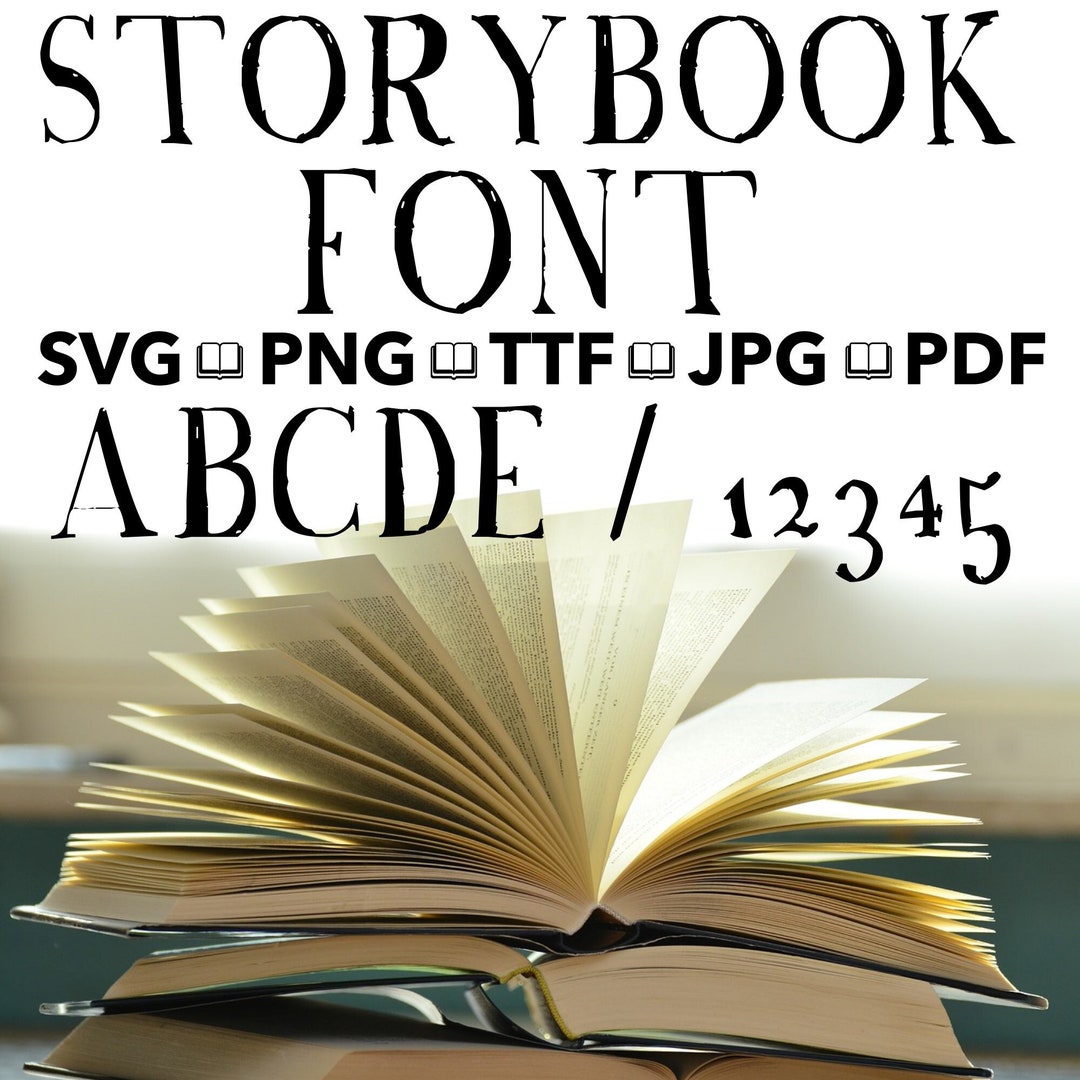 Storybook Font SVG Storybook Font TTF Old Typewriter Font - Etsy