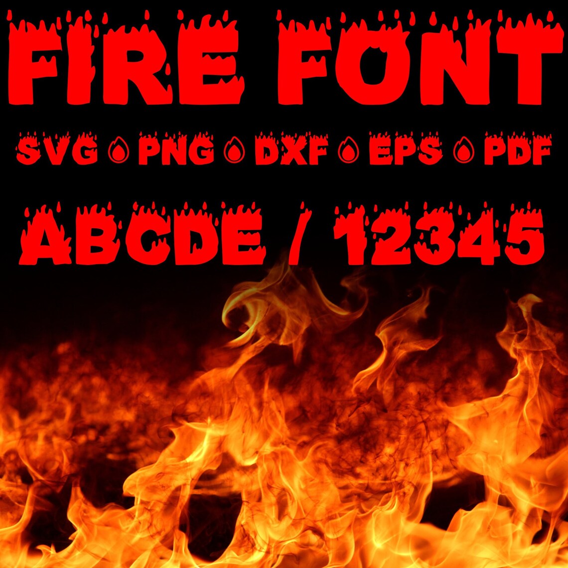 Fire Letters and Numbers SVG Fire Alphabet Flame Font SVG - Etsy