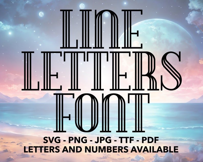 Line Letters Font SVG, Line Letters, Line Numbers, Distressed Letters ...