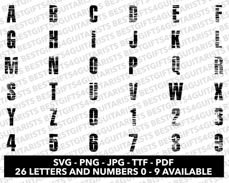 Distressed Worn Font SVG, Distressed Font for Cricut, Distressed Font ...