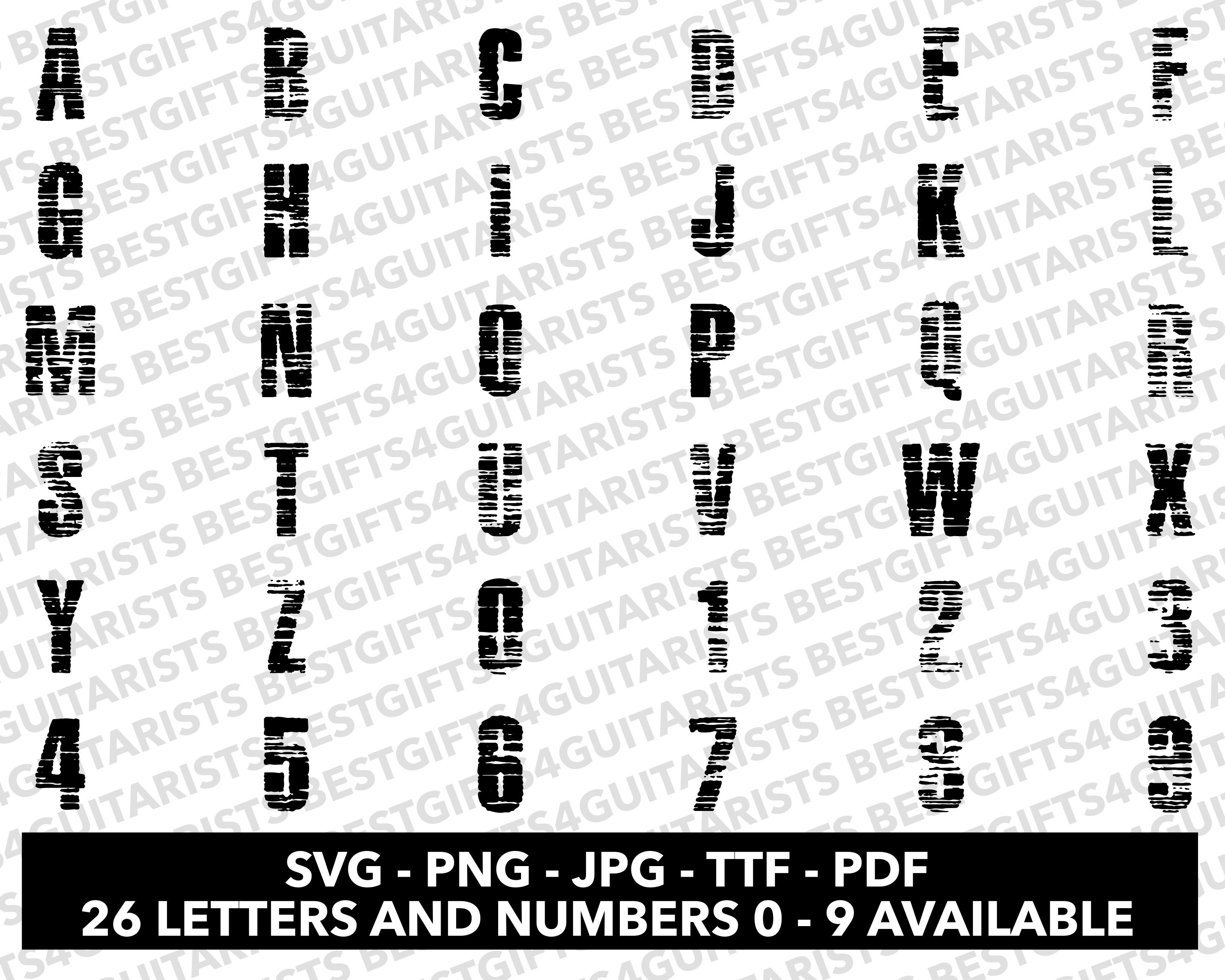 Distressed Worn Font SVG, Distressed Font for Cricut, Distressed Font ...