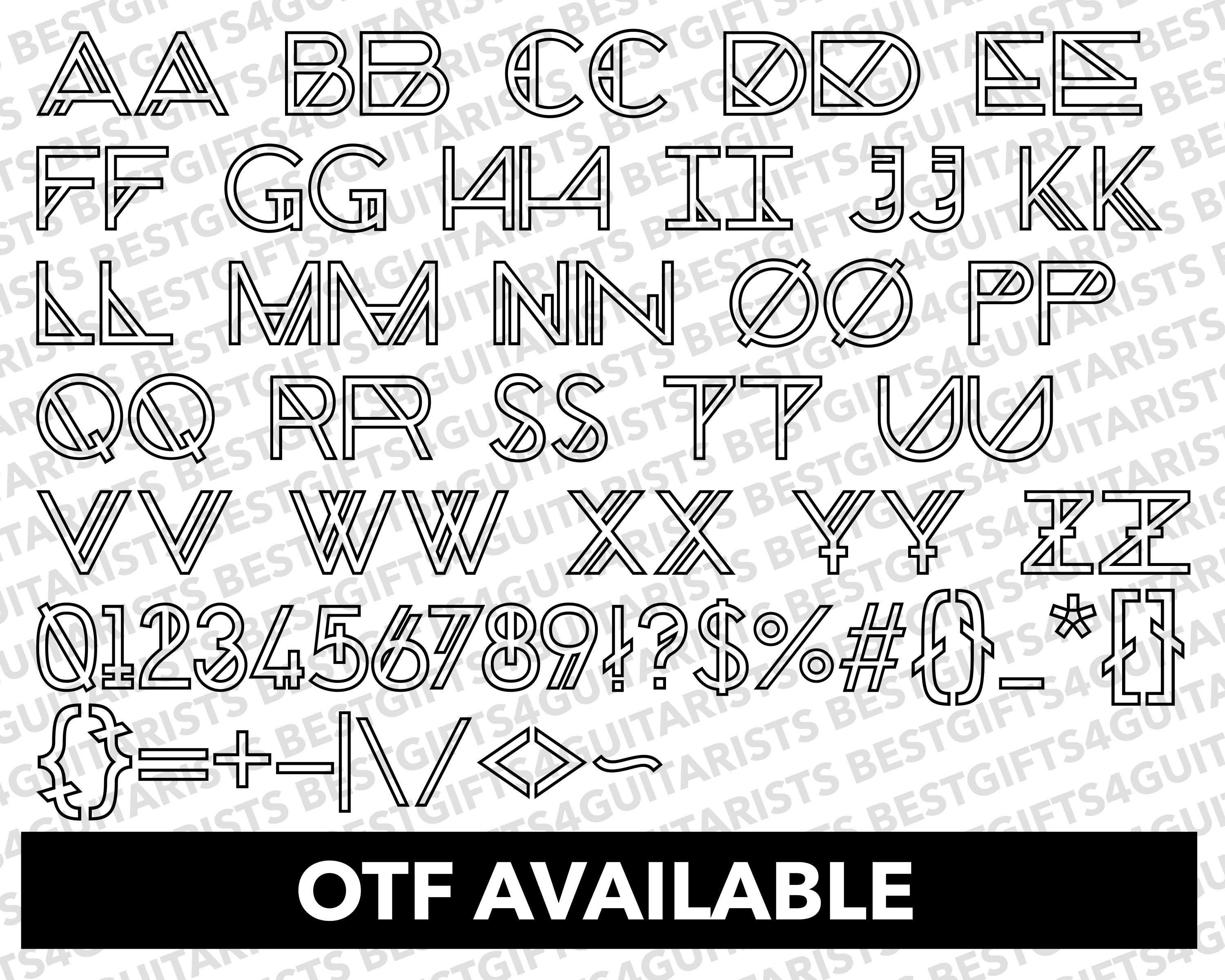 Cyberpunk Outline Font SVG, Cyberpunk Font for Cricut, Cyberpunk Font ...