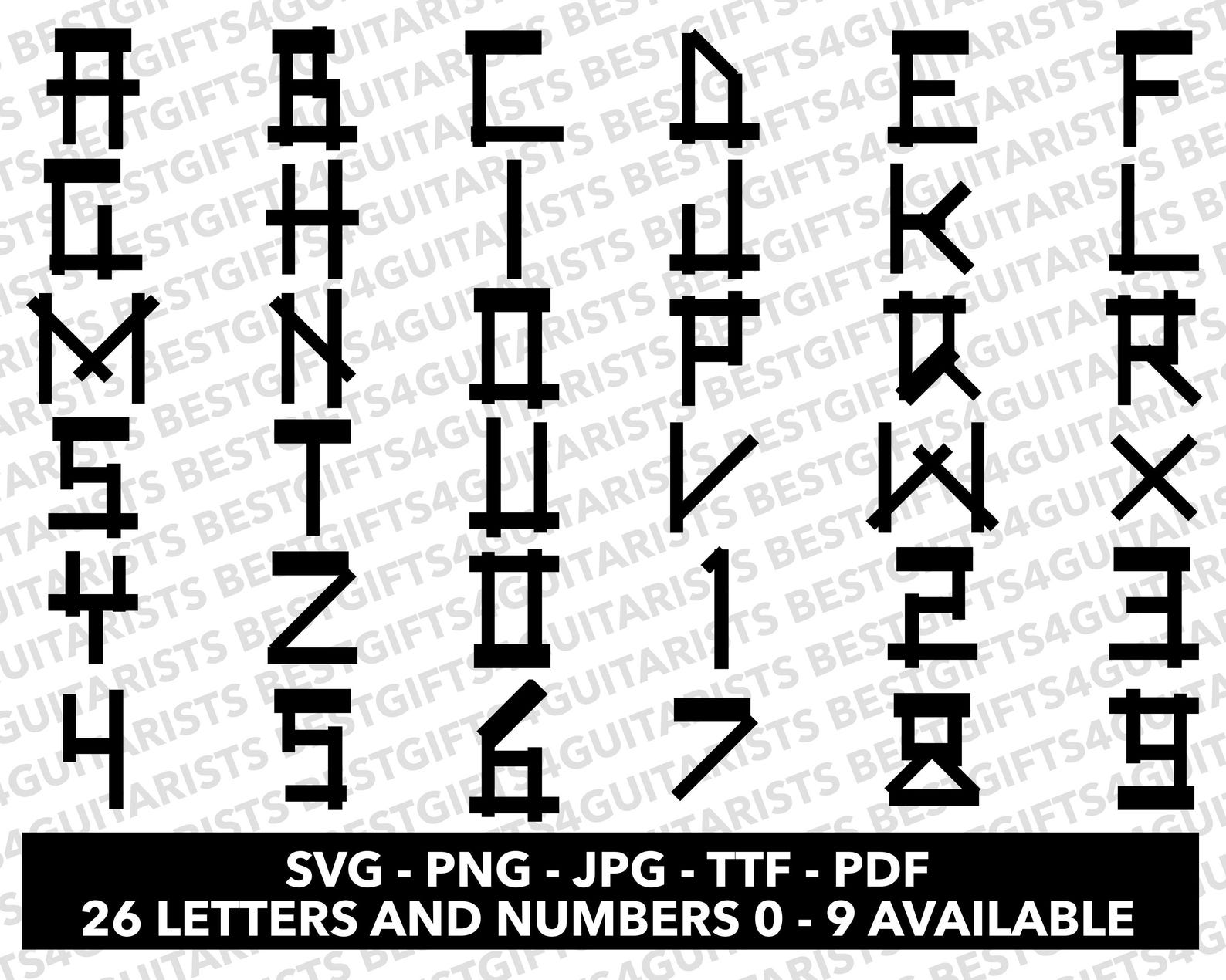 Ninja Gamer Font SVG, Gamer Font for Cricut, Gamer Font SVG, PNG, Jpg ...