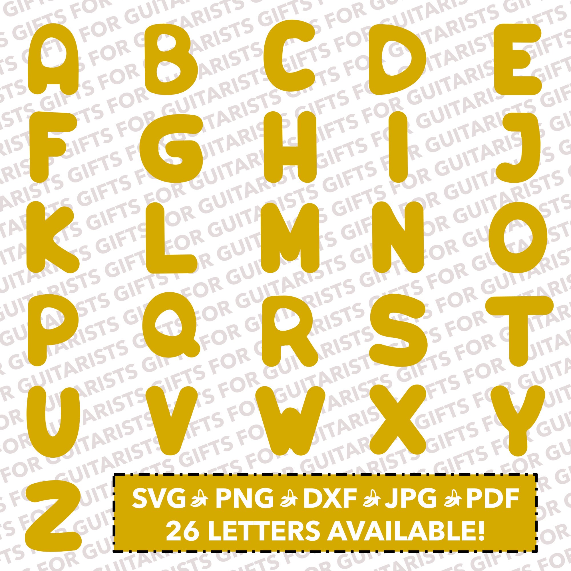 Banana Yellow Font SVG - Banana Yellow Alphapack - Yellow Font Clip Art ...