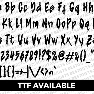 Blood Font SVG, Blood Alphabet SVG, Blood Font for Cricut Svg, Ttf, Dxf ...