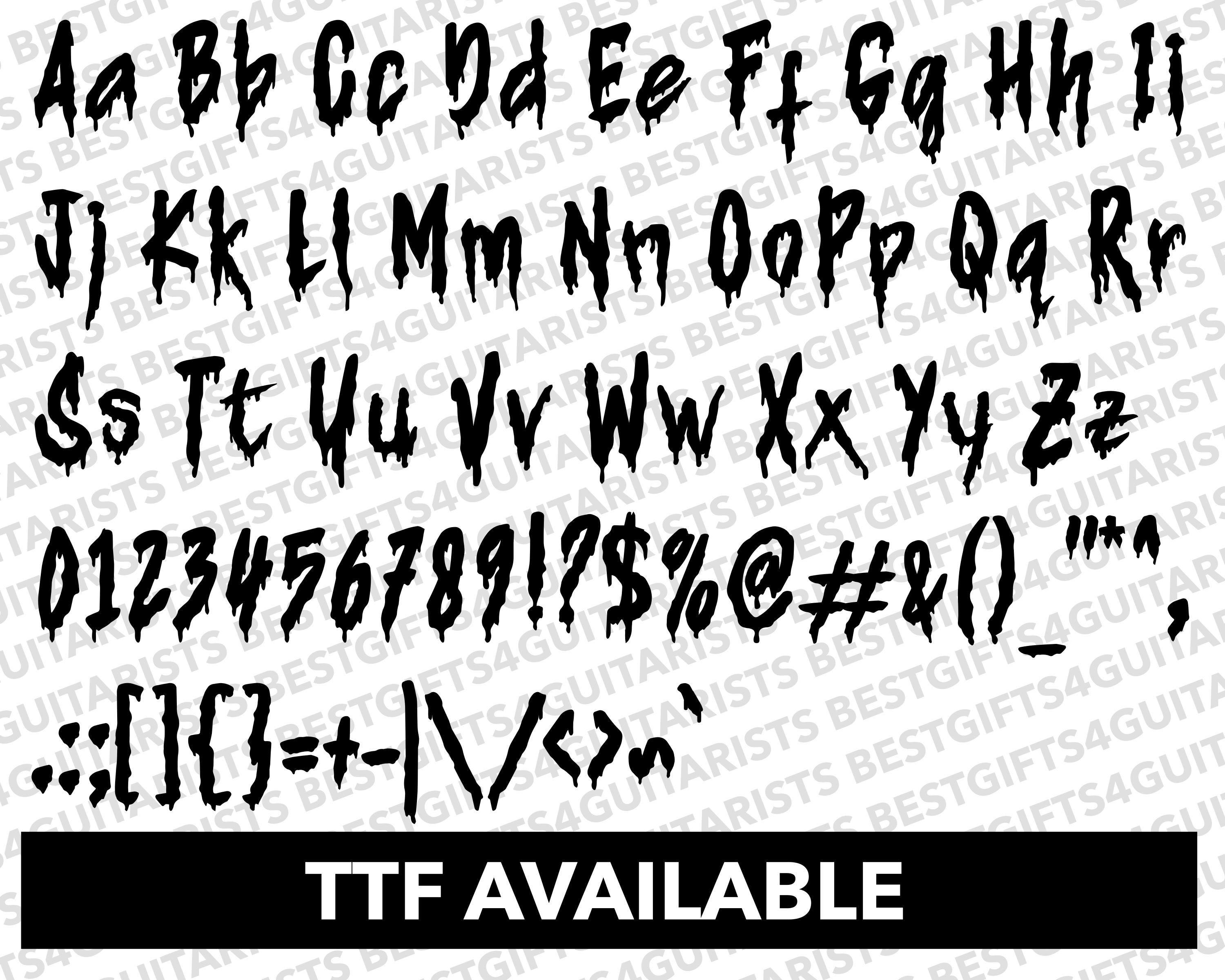 Blood Font SVG, Blood Alphabet SVG, Blood Font for Cricut Svg, Ttf, Dxf ...