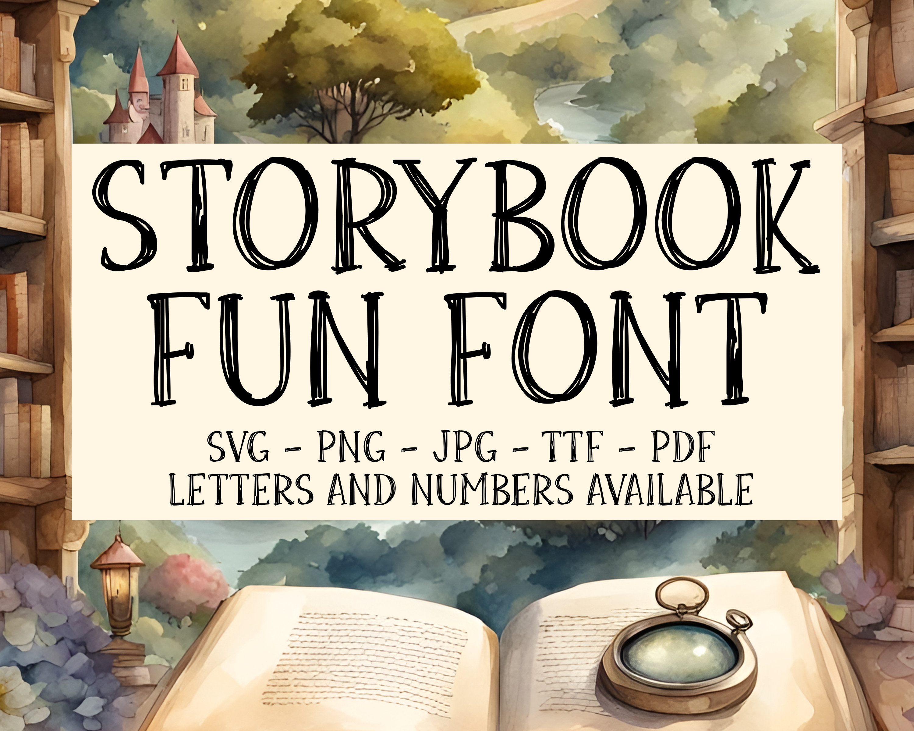 Storybook Fun Font SVG, Storybook Font for Cricut, Storybook Font SVG ...
