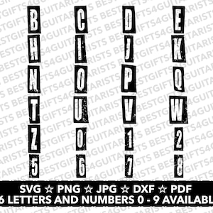 Distressed Cut Out Font SVG, Distressed Faded Letters PNG, Distressed ...